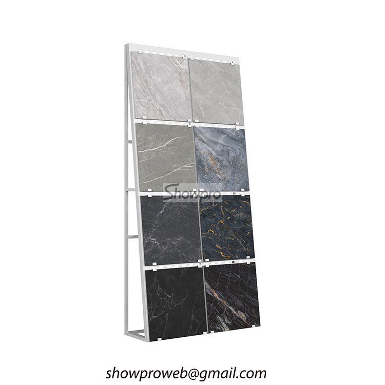 Perforated display board for heavy tile samples – Showpro Trade Inc