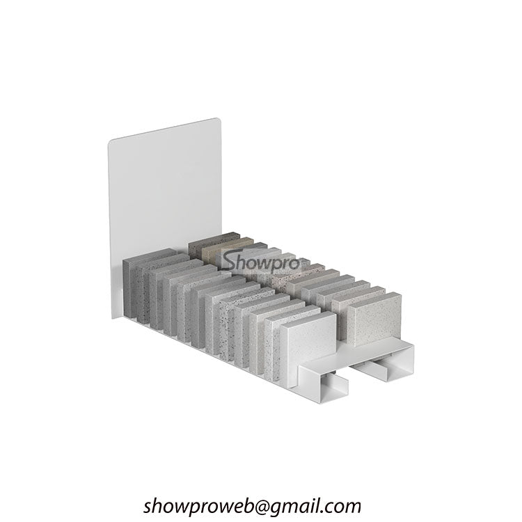 Tile display shelf granite sample displays – Showpro Trade Inc