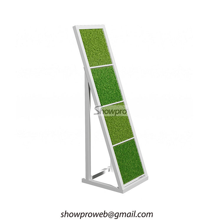 Grass sample shelf metal artificial grass stand – Showpro Trade Inc